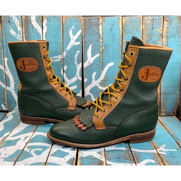 Justin Boots | Shoes | Vintage 99s Leather L0553 Justin Roper Boots ...